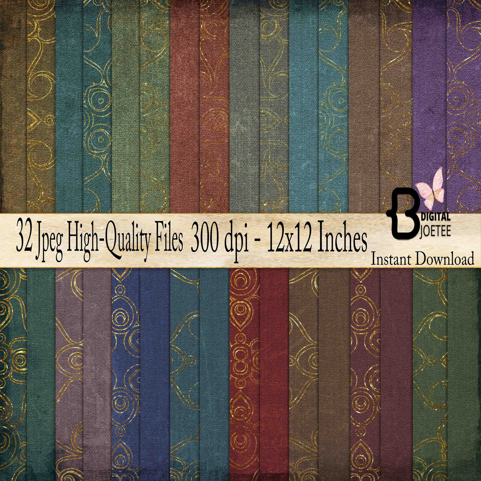 Distressed Velvet Digital Paper Gold Distressed Papers - Etsy