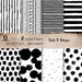 DIGITAL PAPER - Black and White Papers - Paper Pattern - Instant ...