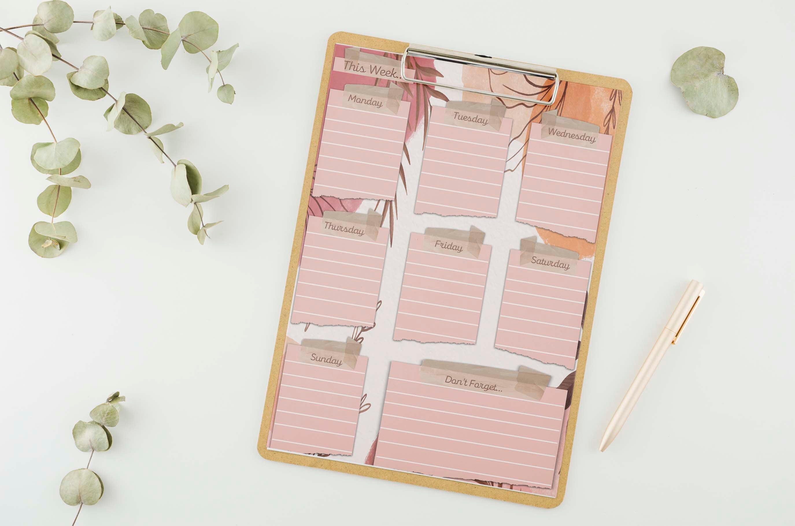 Weekly Planner Printable to Do List Print at Home Diary - Etsy Australia