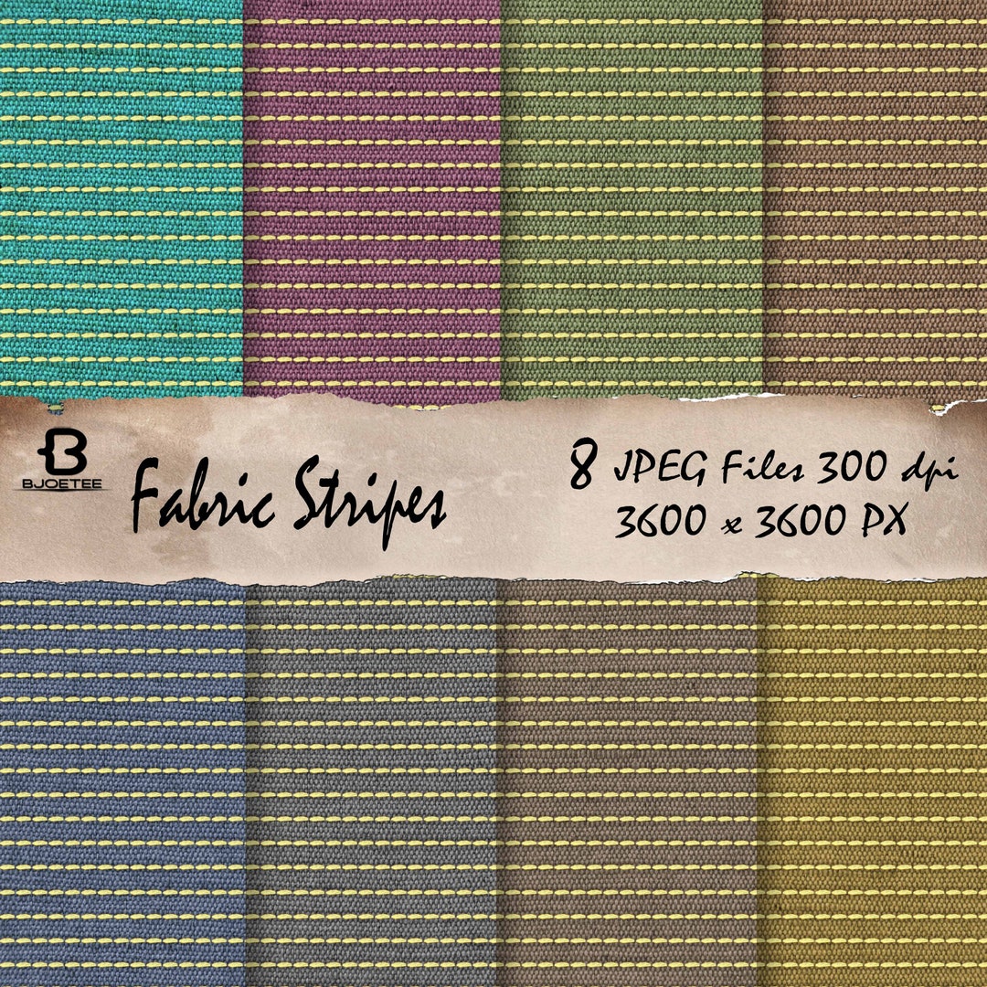 Fabric Stripes Digital Paper Texture Retro Digital Instant Download ...