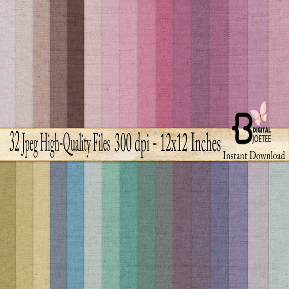 Digital Paper Pack Fabric Textures Winter Colors Papers - Etsy