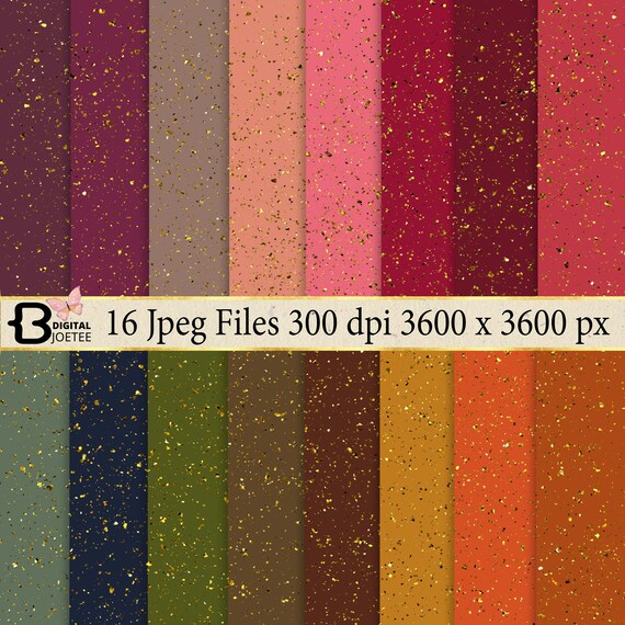 Gold Glitter Paper Digital Paper Scrapbook Paper Confetti | Etsy