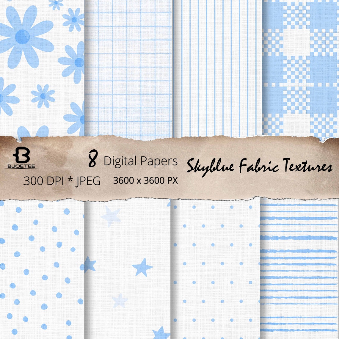 WATERCOLOR BLUE DIGITAL Paper - Digital Paper Pack - Instant Download ...