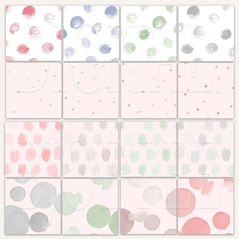 Pastel Watercolors, Doodle Papers, Stripes Digital Paper, Digital Paper ...