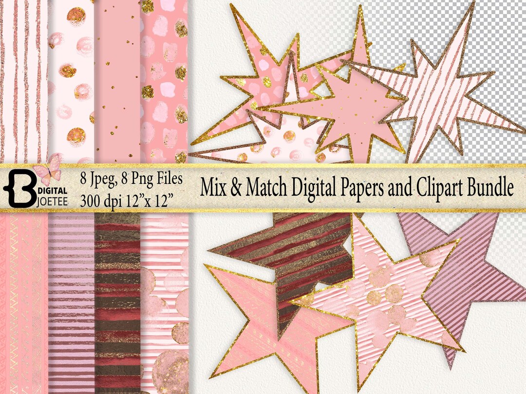 Christmas Clipart, Xmas Digital Paper, Pink Pastel Paper, Christmas ...