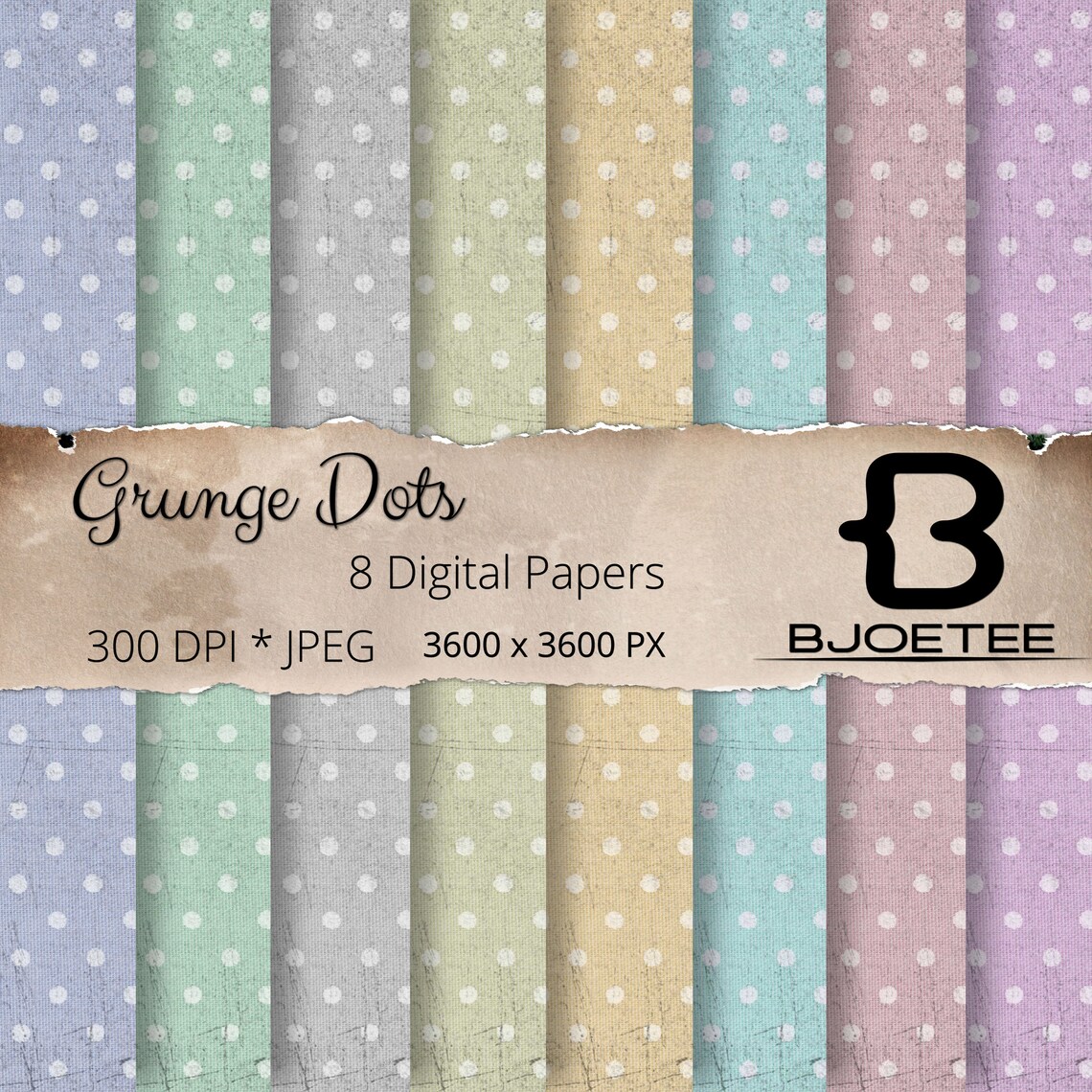 Polka Dots Paper Dots Digital Paper Grunge Dots Paper Dots Digital ...