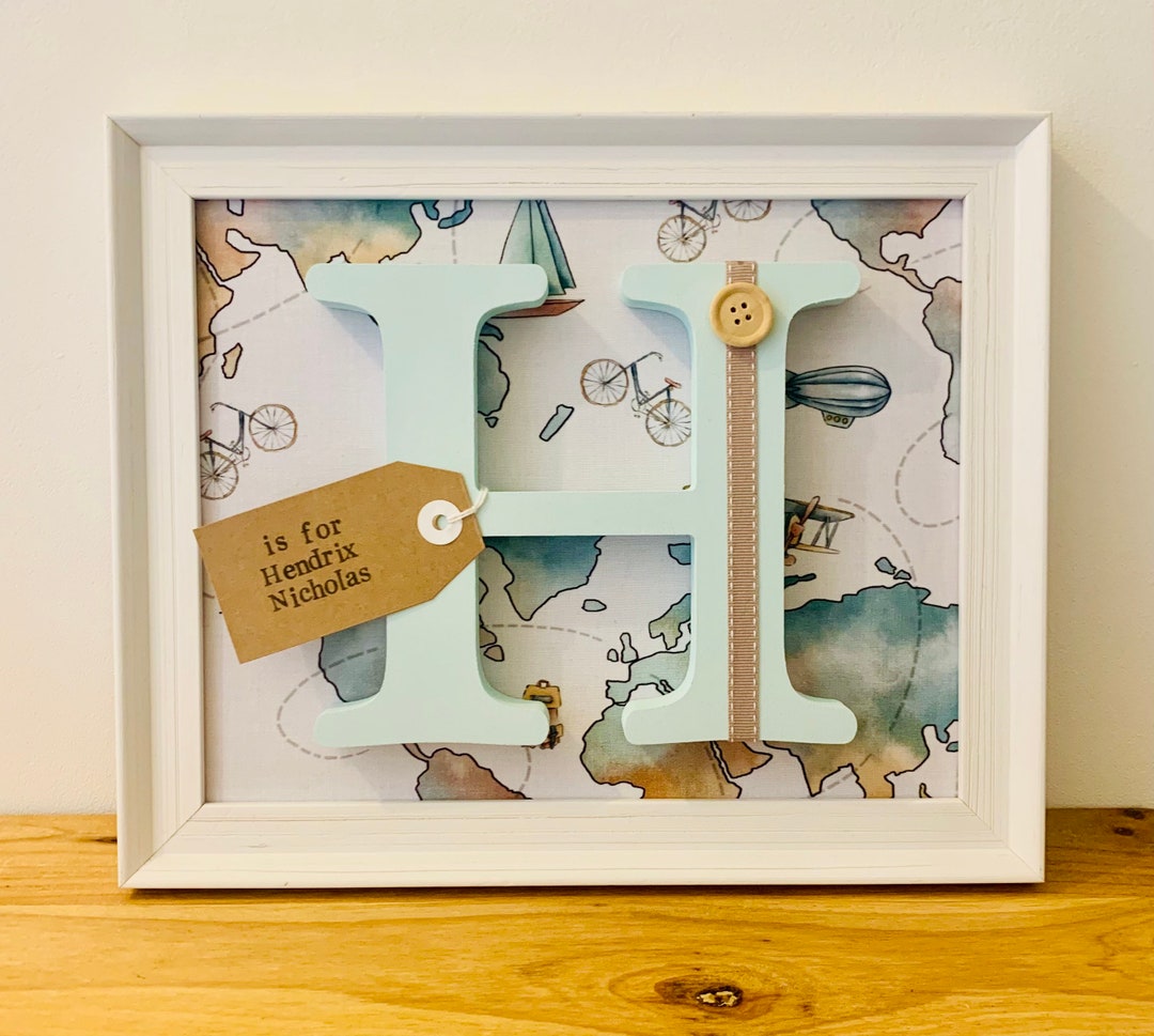 Personalised Letter Name Frame - Etsy