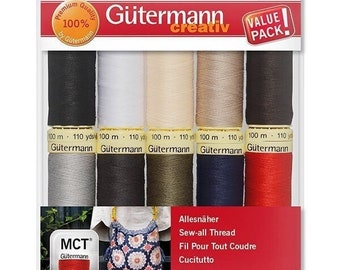 Gutermann Sew All Thread 500M 41 Colors - Etsy