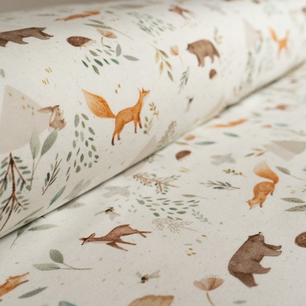 Woodland Fabric - Etsy