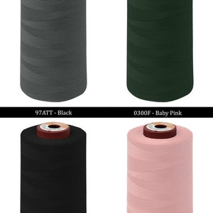 Overlocker Sewing Thread, Coats Cometa 5000 Metres per Spool, 100% ...