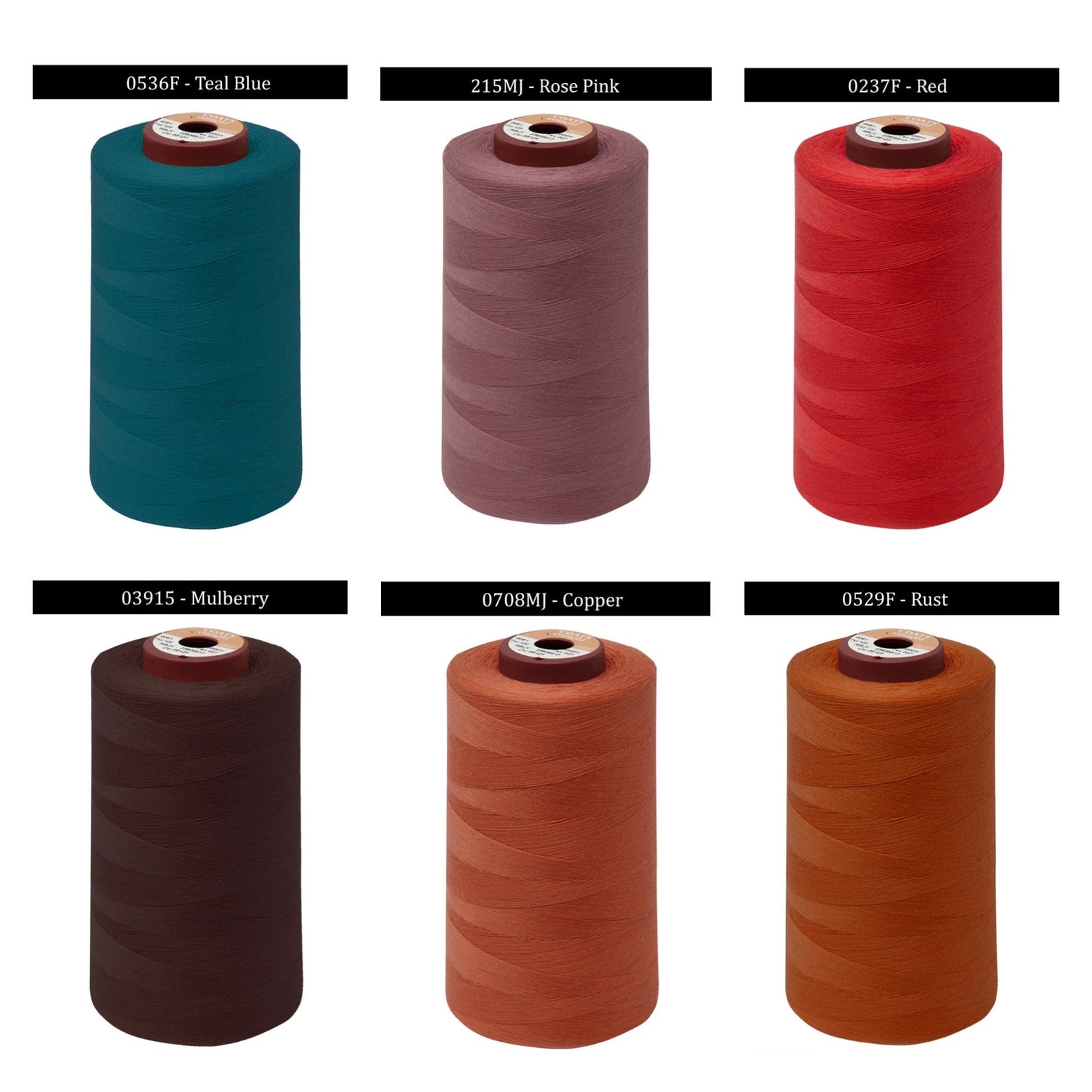 Overlocker Sewing Thread, Coats Cometa 5000 Metres per Spool, 100% ...