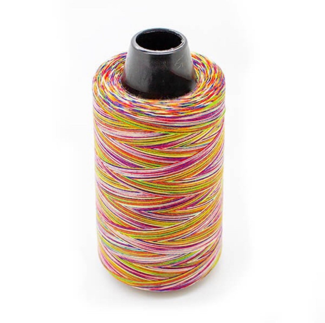 Rainbow Overlocker Thread, Variegated Sewing Thread, Overlocker Cones ...