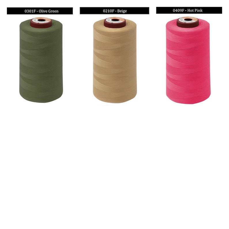 Overlocker Sewing Thread, Coats Cometa 5000 Metres per Spool, 100% ...