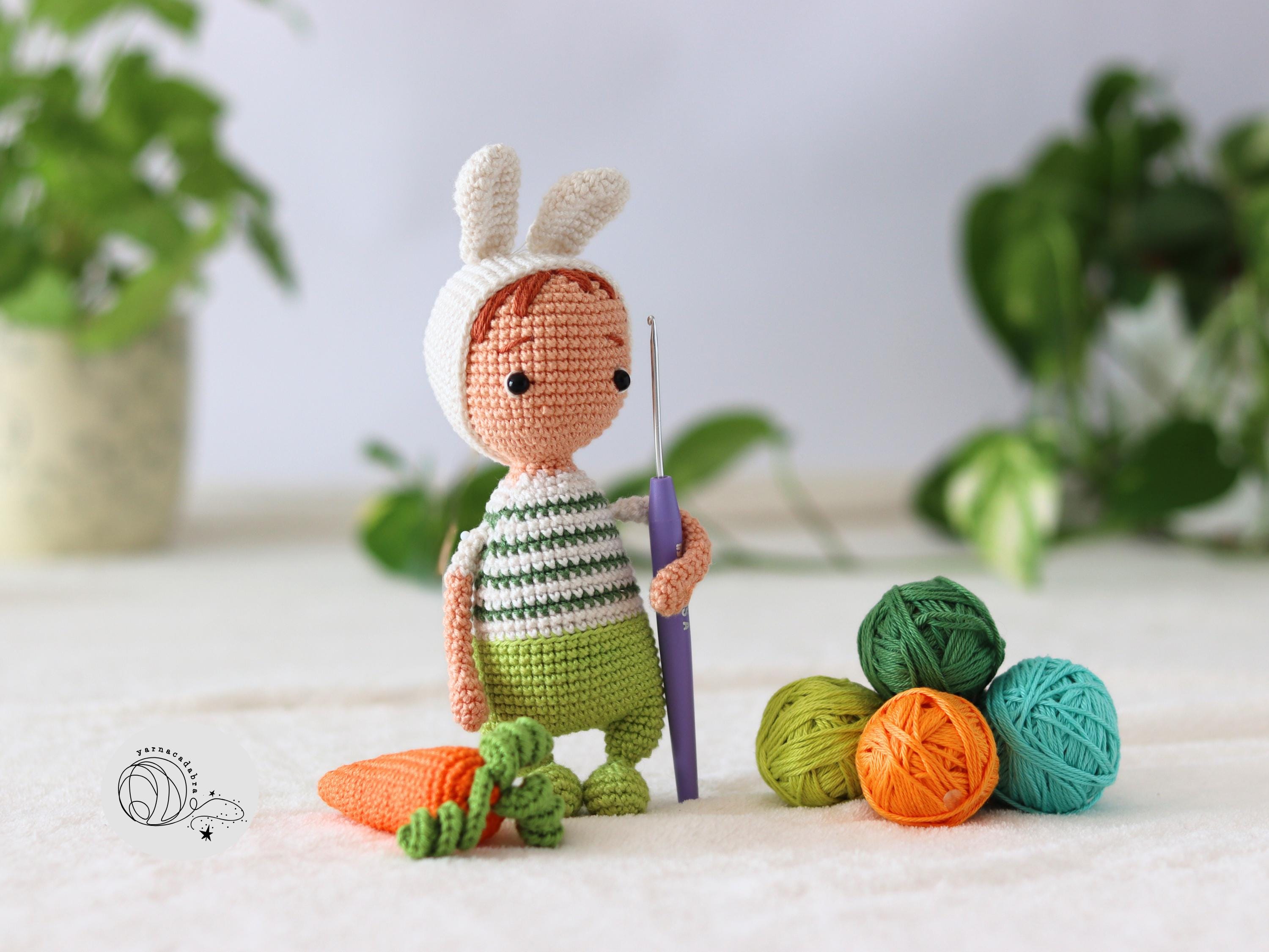 Carl the Rabbit Crochet Pattern: Amigurumi Bunny DIY (PDF Download) - Etsy