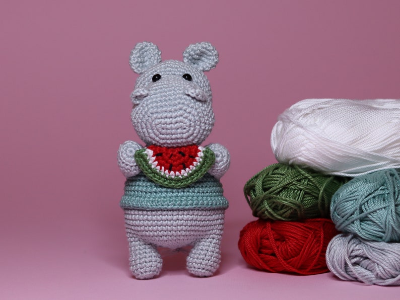 Gerald the Hippo Crochet Pattern - DIY Amigurumi Hippopotamus for ...