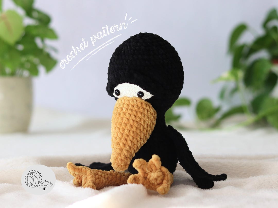 Crochet Crow Pattern, Amigurumi Crow, DIY Gift - Etsy