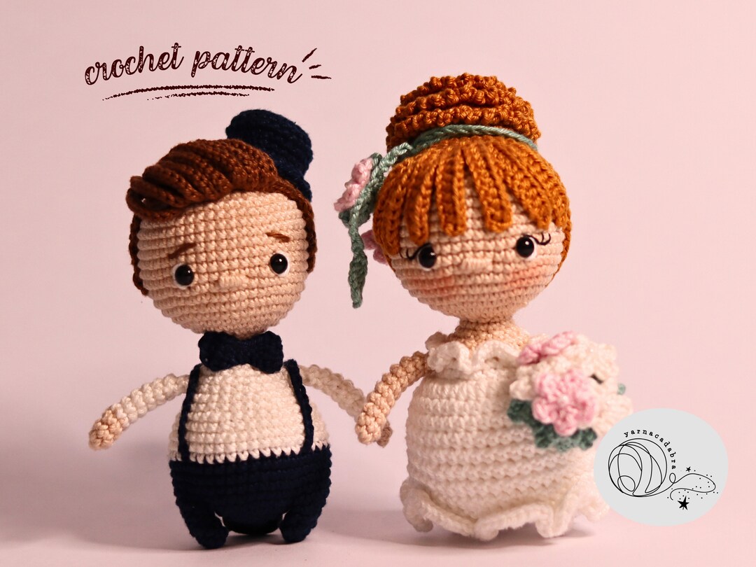 Crochet Wedding Pattern: Bride and Groom Crochet Pattern Wedding ...