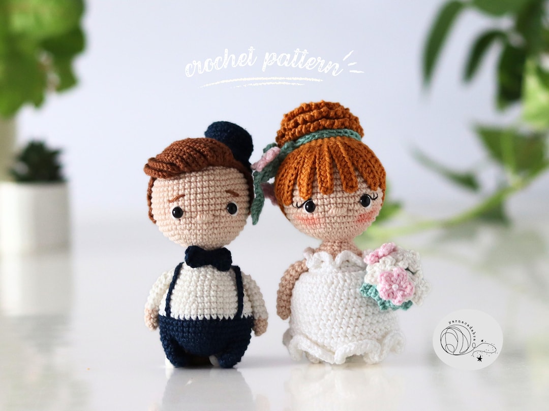 DIY Bride & Groom Amigurumi Crochet Pattern: Wedding Gift Idea for ...