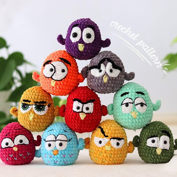 Crochet Angry Birds - Etsy