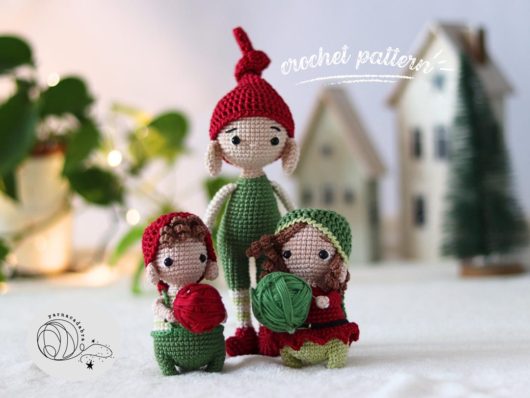 Crochet Christmas Elf Amigurumi Pattern Bundle, DIY Christmas Gift - Etsy