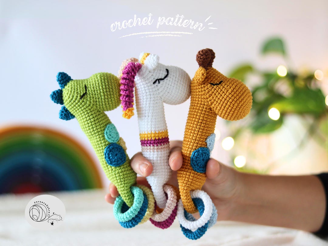 Crochet Rattle Baby Toys, DIY Gift for Newborn Babies - Etsy