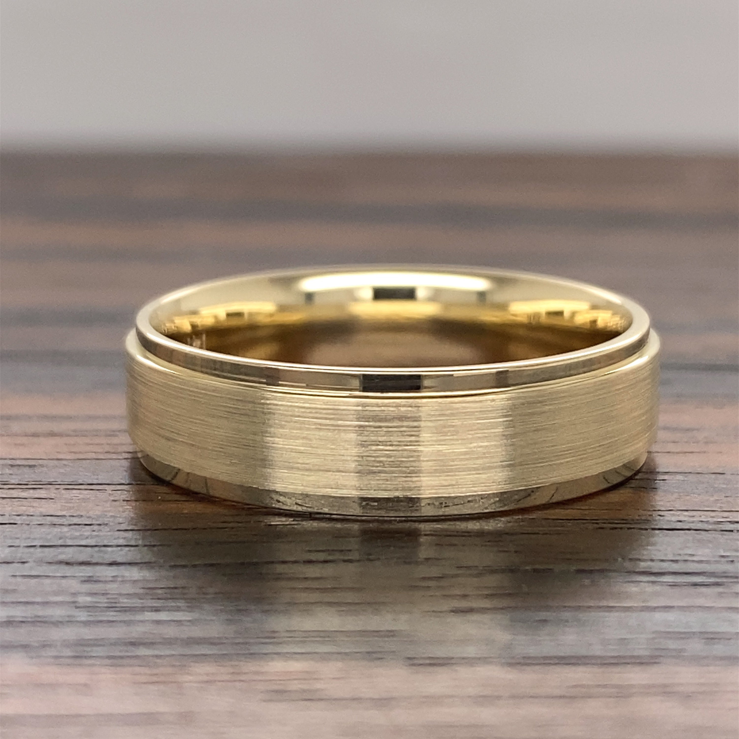 14K Gold Men's Wedding Band 6MM 14K Gold Wedding Ring - Etsy