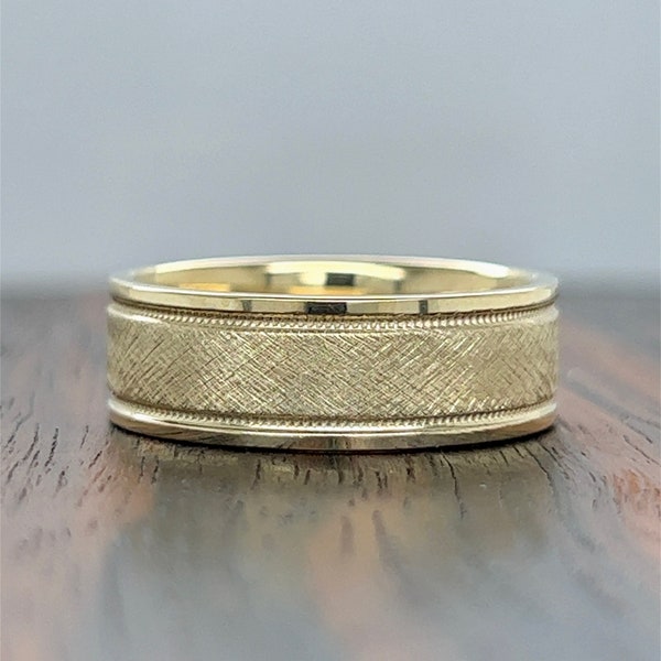 14k Gold Mens Ring - Etsy
