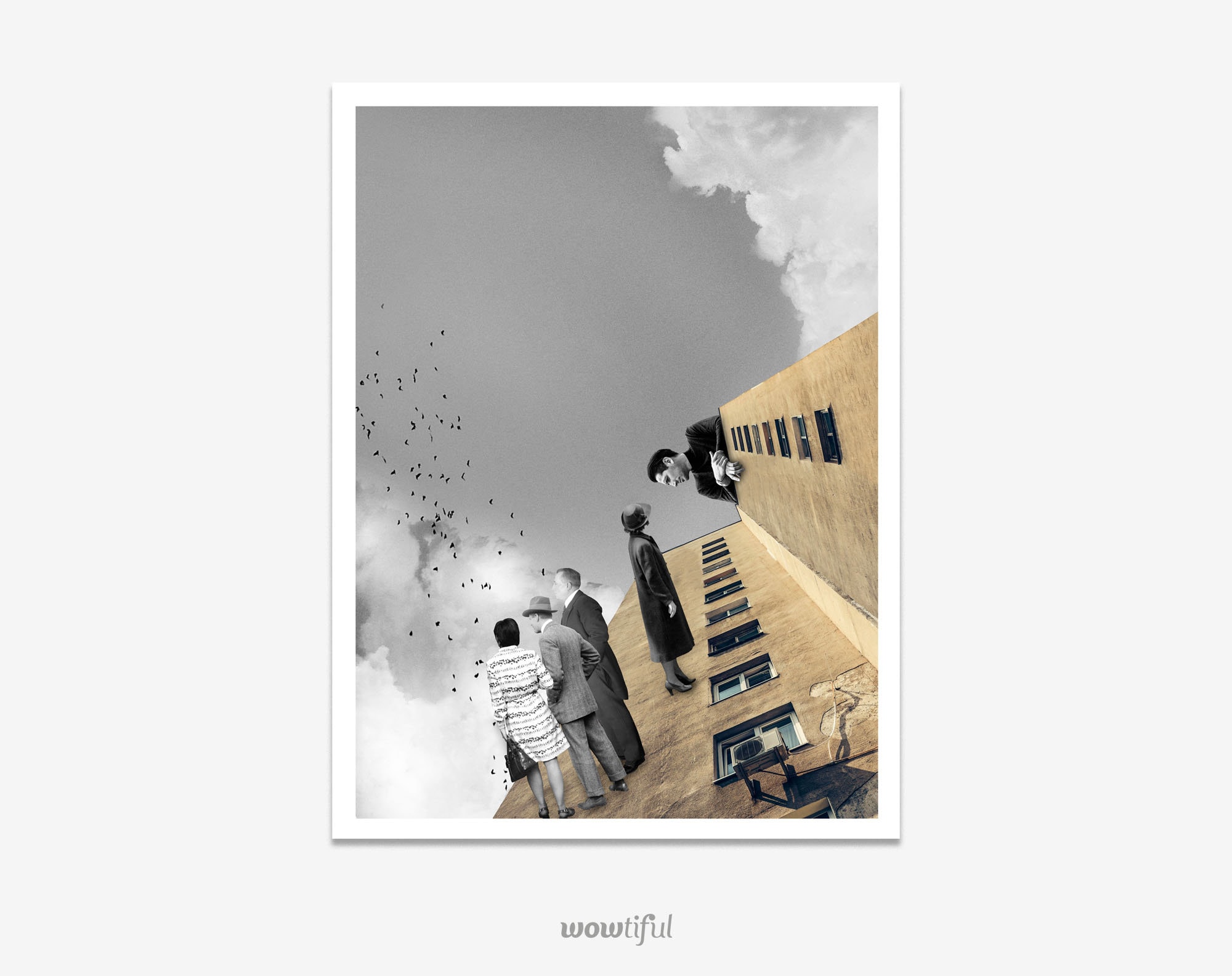 Flaneur Dystopian Art Surreal Art Collage Collage Art - Etsy