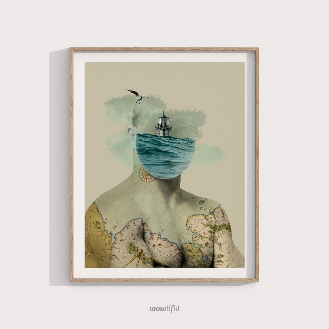 The Way of Life, Portrait Art Modern, Surreal Portrait, Collage ...