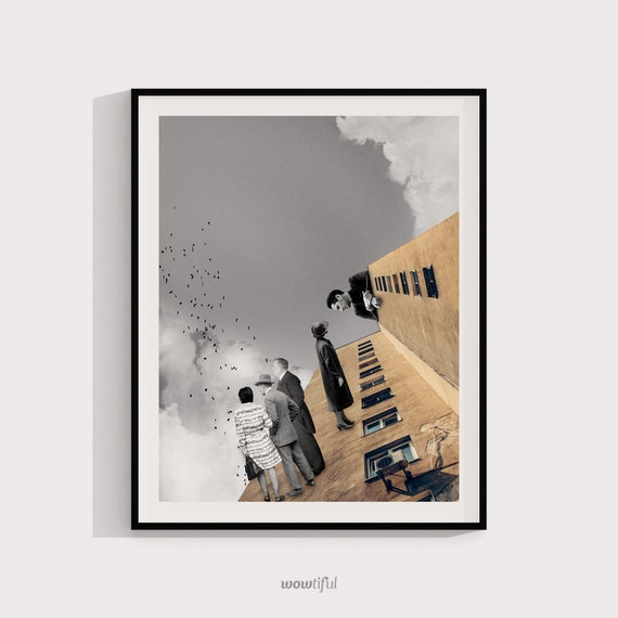 Flaneur Dystopian Art Surreal Art Collage Collage Art - Etsy
