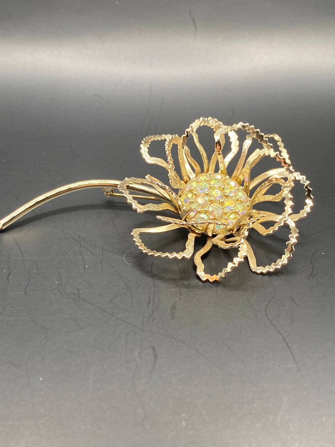 Vintage Sarah Coventry Flower Brooch - Etsy