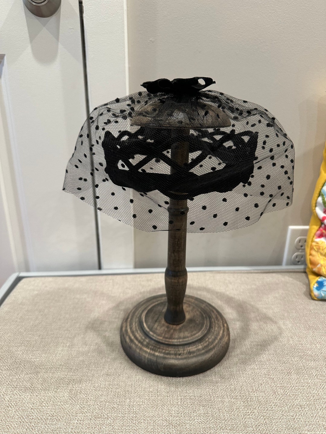 Vintage Black Ring Style Hat With Netting - Etsy