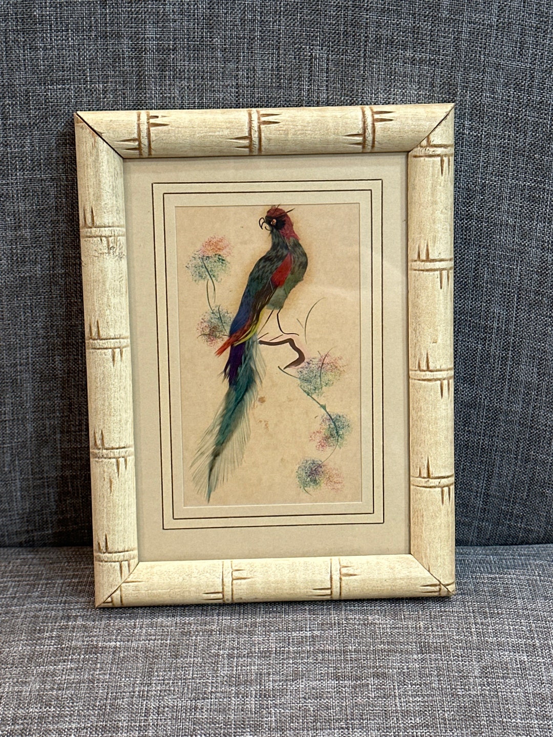 Vintage Feather Art With Watercolor - Etsy
