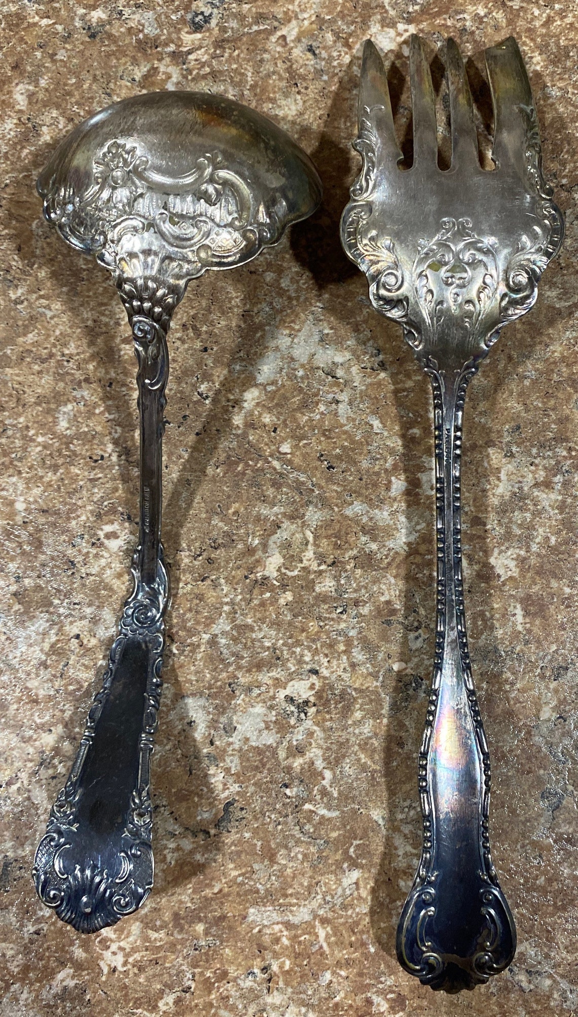 Antique WM Rogers Silver Flatware Set - Etsy