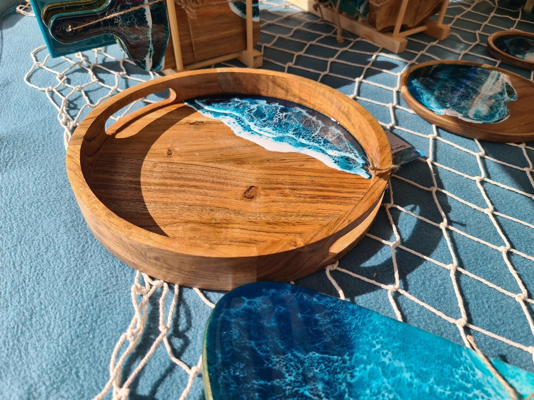 Wooden Ocean Serving Tray MADE TO ORDER Sea Waves Tray to - Etsy UK