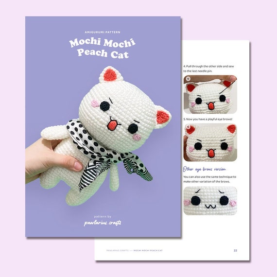 Mochi mochi peach cat plush store