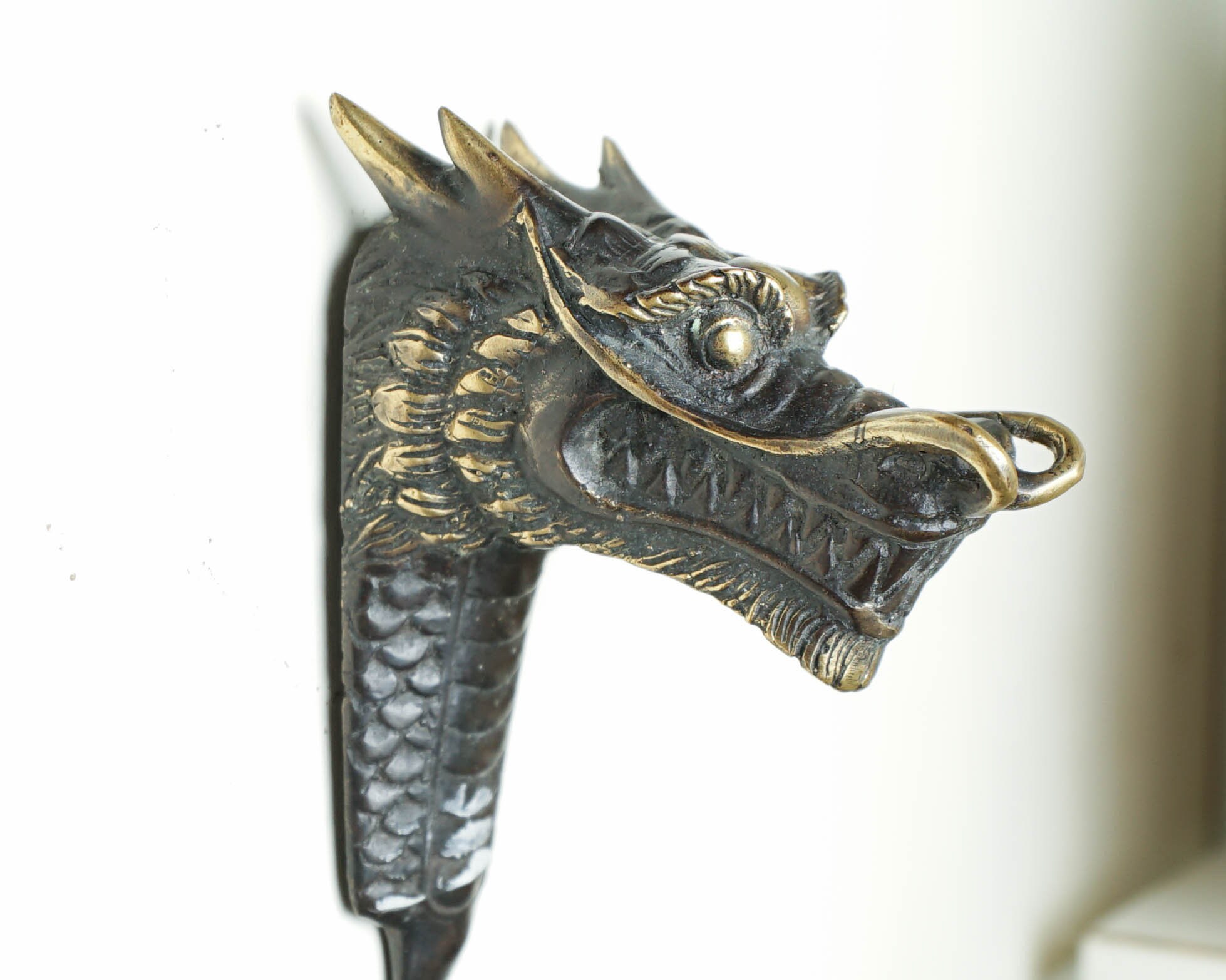 Dragon Bronze 6.5 Inch / 16 Cm Dragon Brass Dragon Hook | Etsy