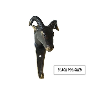 Goat Brass Hook, Bronze Hook, Animal Hook 6 Inch / 15 Cm, Bronze Statue ...