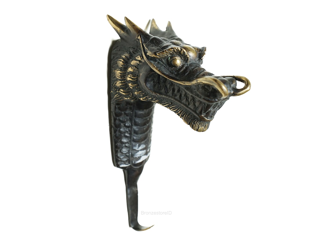 Dragon Bronze 6.5 Inch / 16 Cm, Dragon Brass, Dragon Hook, Room Decor ...