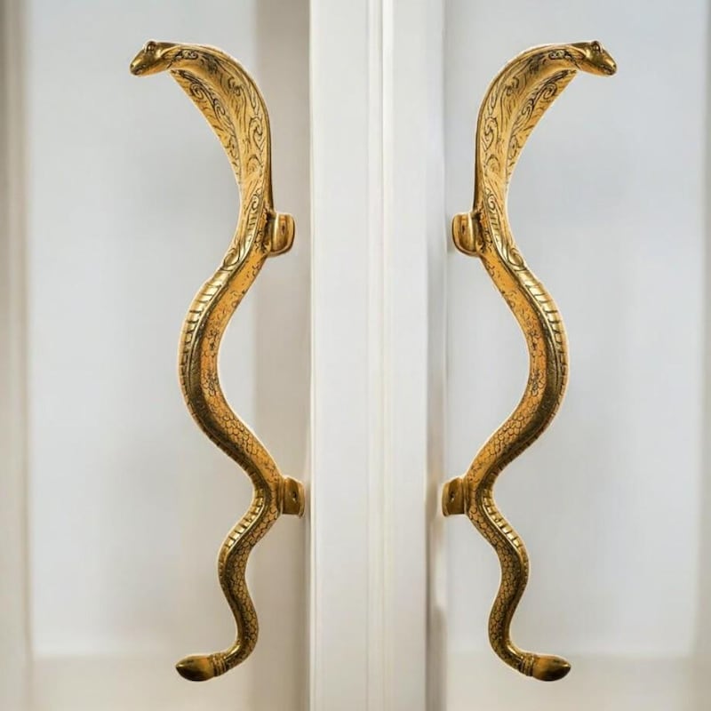 Door Handle Black Snake - Etsy