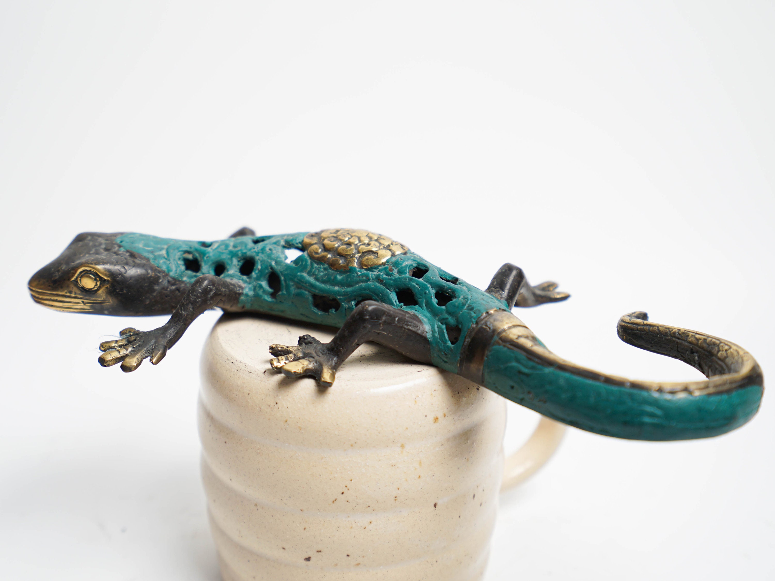 3 Sizes Bronze Lizard Statue Lizard Figurine House Decor - Etsy UK