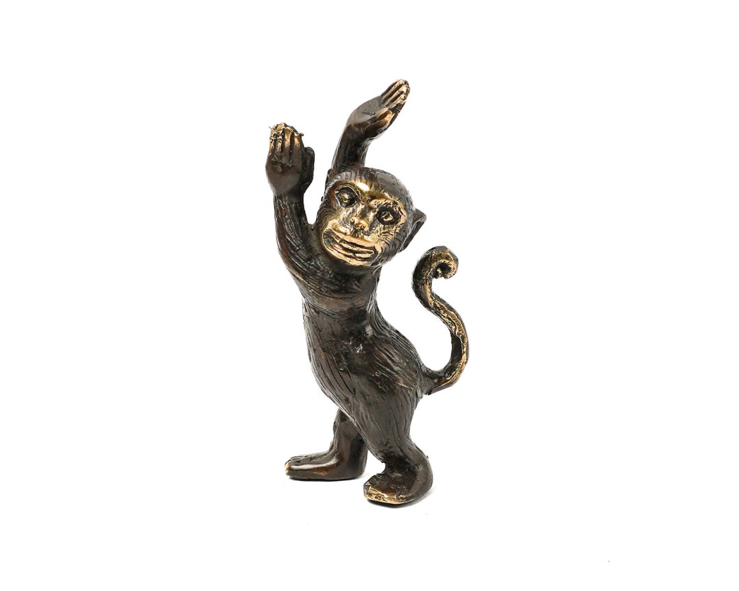 Dancing Monkey 4.5 Inch / 11 Cm, Monkey Statue, Monkey Figurine, Animal ...