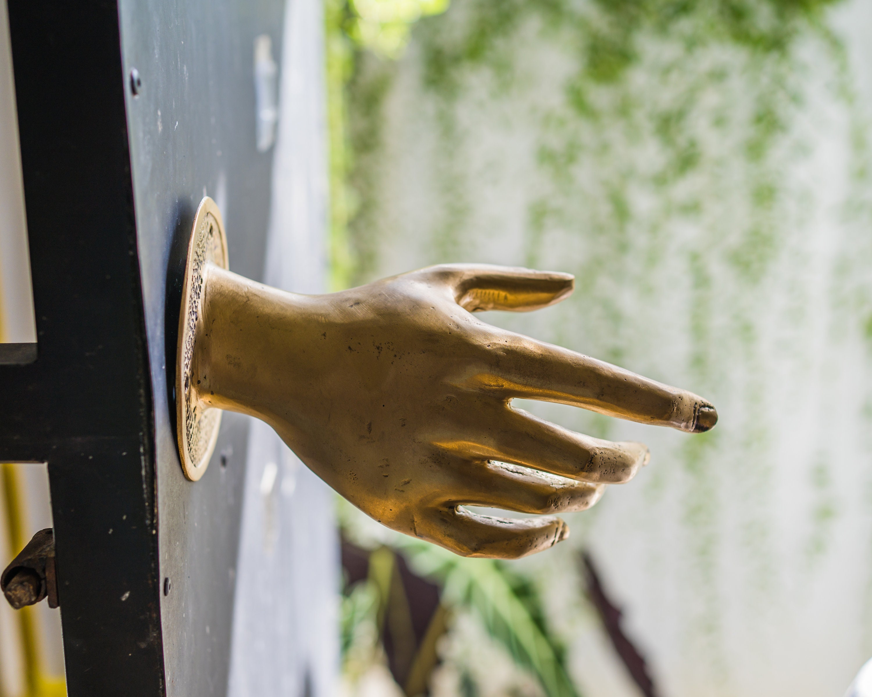 Pull Brass Door Handle Hand 1:1 Hand Size Hand Shake Door - Etsy UK