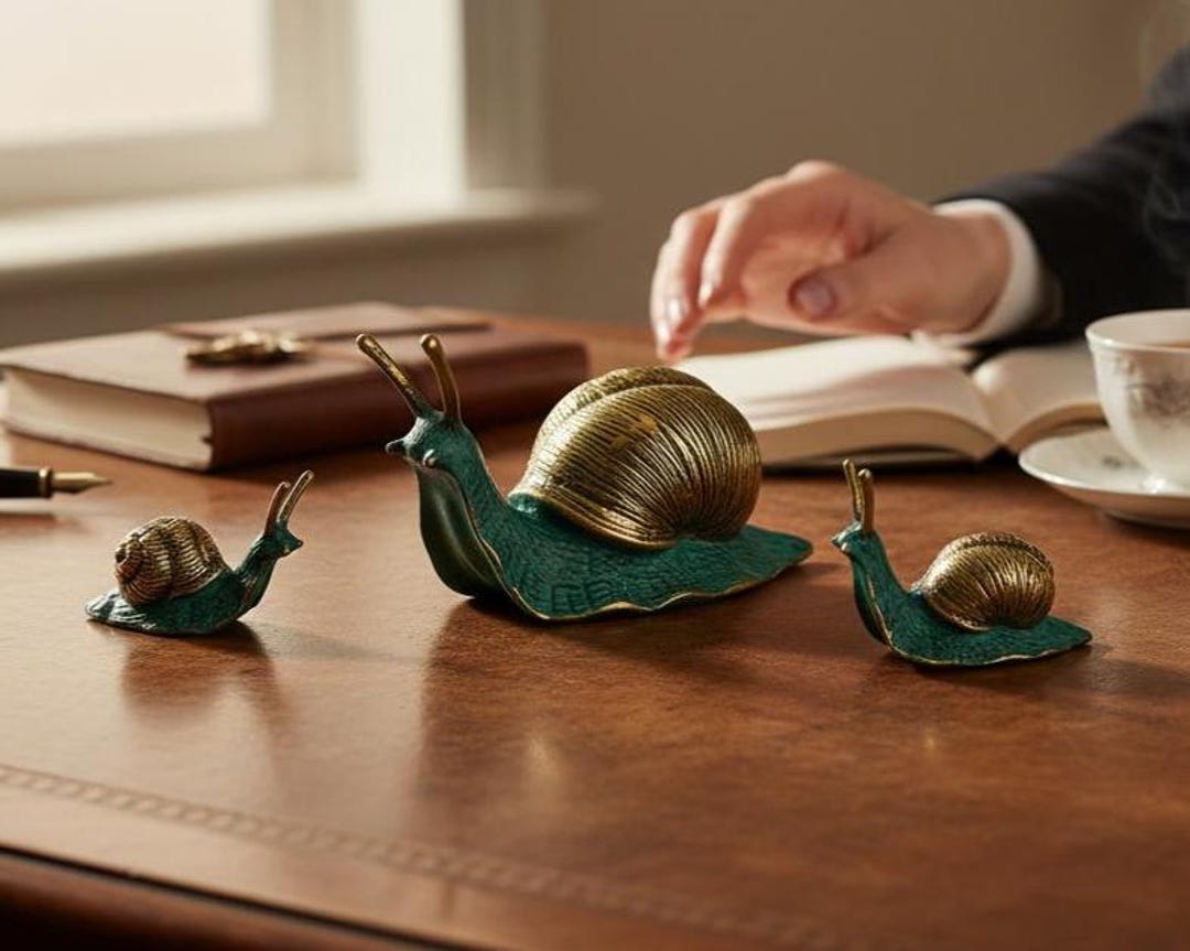 3 SIZES - Snail Statue, Snail Figurine, Home Decor, House Decor, Gift ...