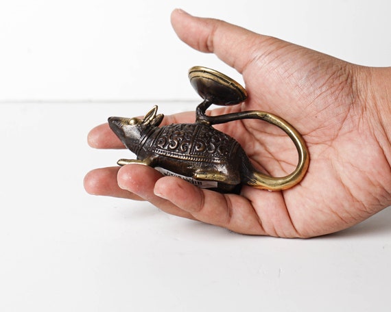 Mouse Bronze Mouse Statue Mouse Figurine Duck Brass Room | Etsy