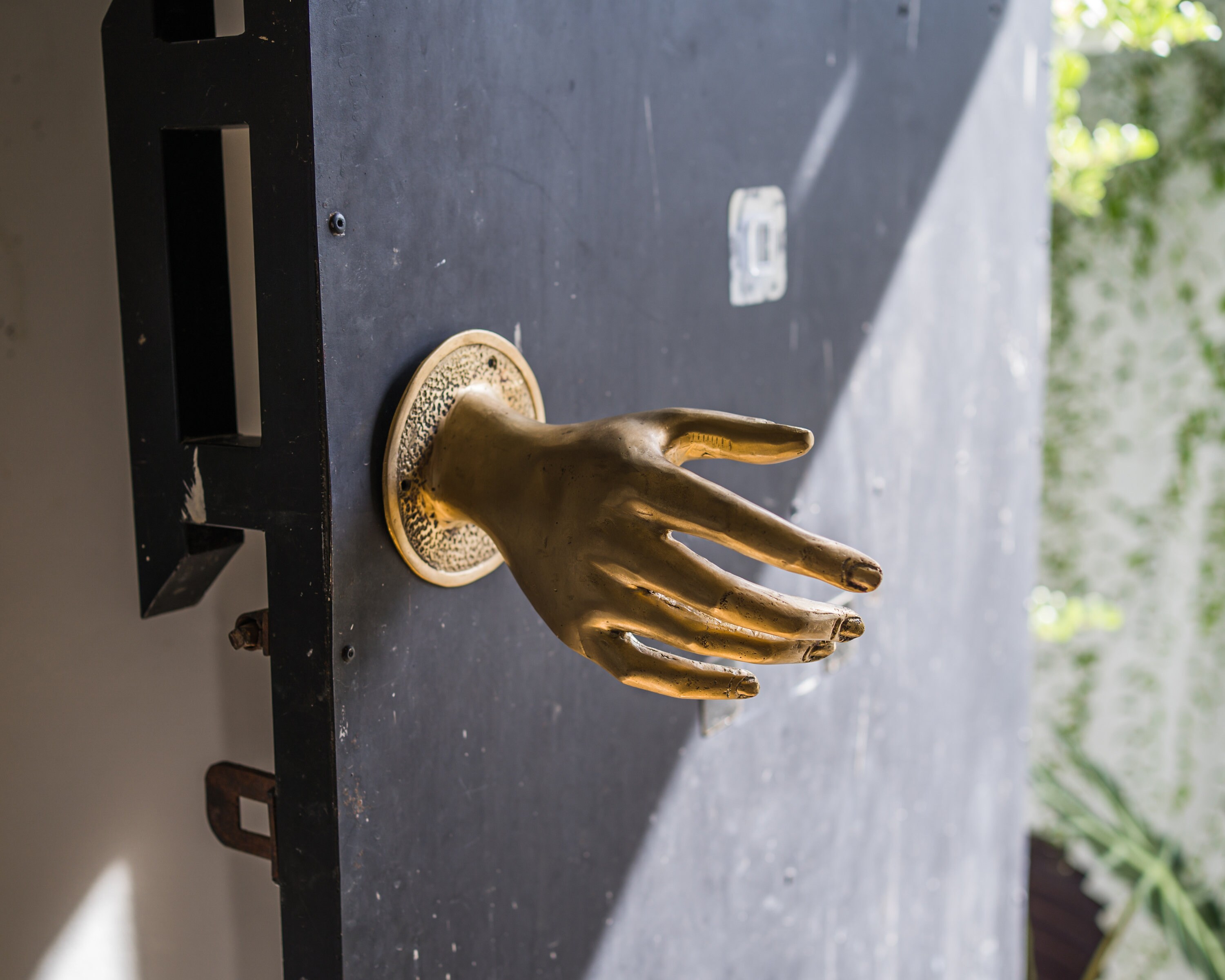 Pull Brass Door Handle Hand 1:1 Hand Size Hand Shake Door - Etsy UK