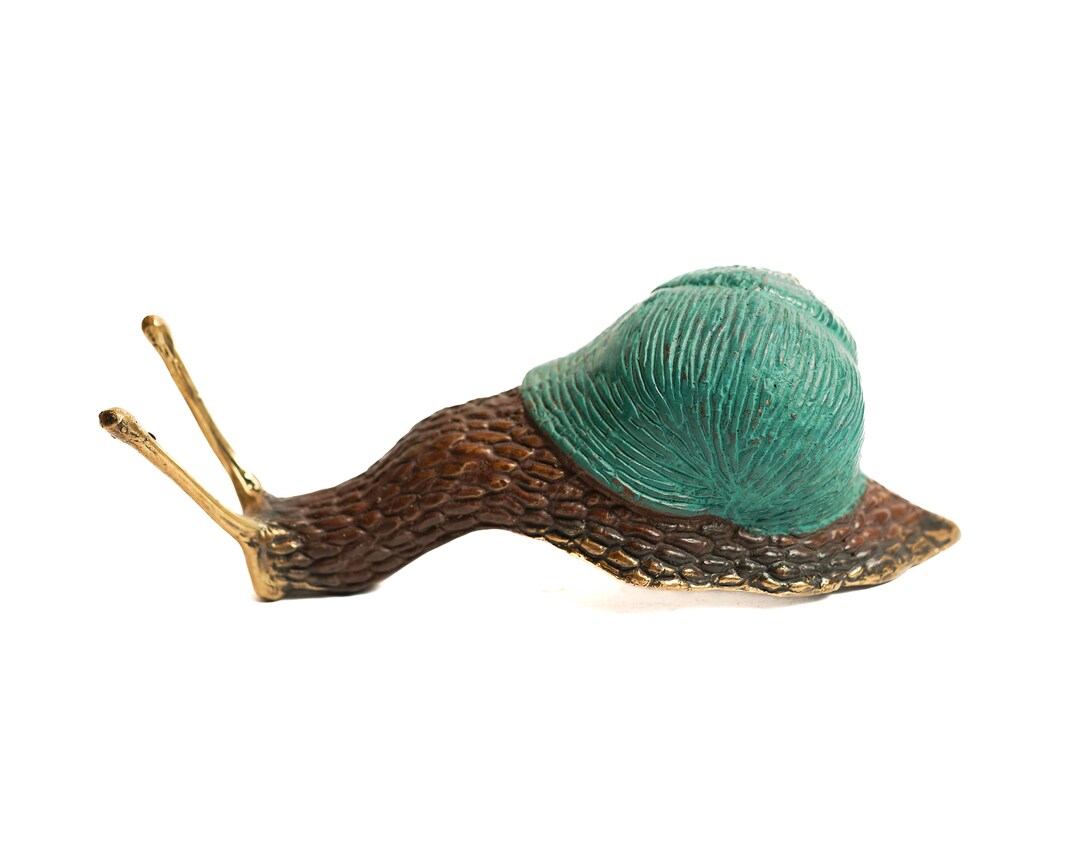 2 SIZES Snail Statue Snail Figurine Home Decor House - Etsy
