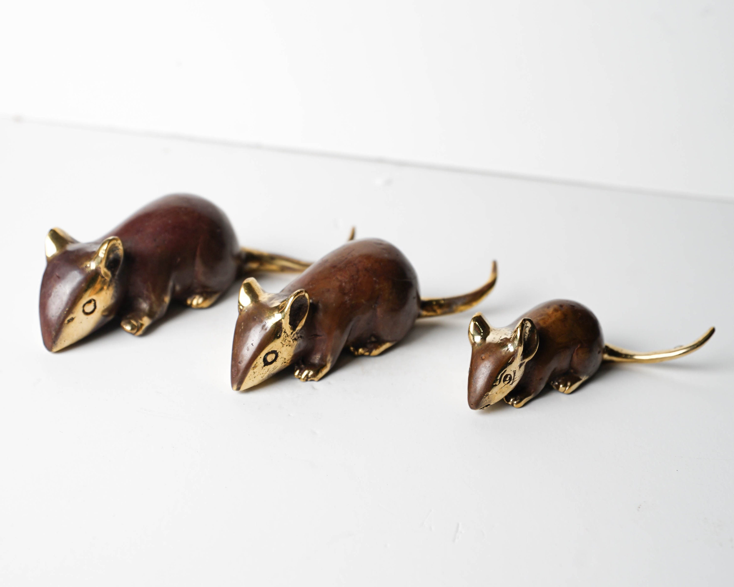 Mini Bronze Mouse Figurine, Room Decor - Etsy