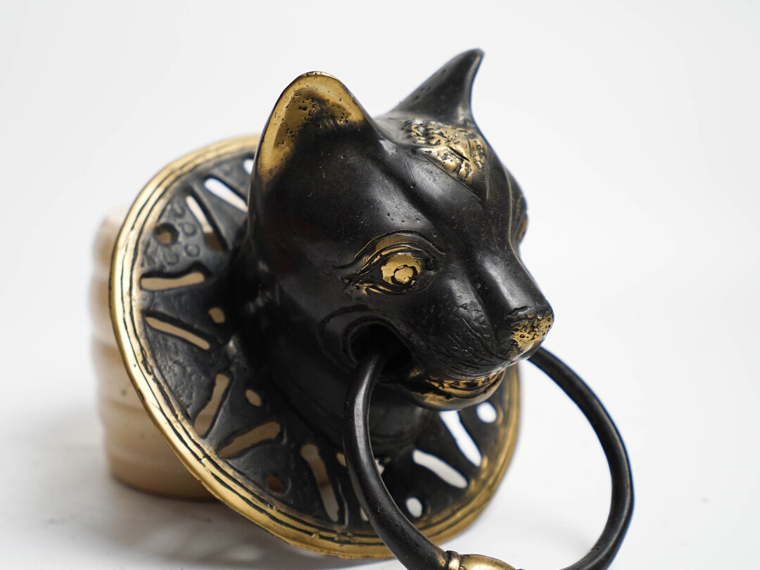 Cat Wall Bell 4 Inch / 10 Cm, Cat Bell, Bronze Bell, Bell Figurine ...