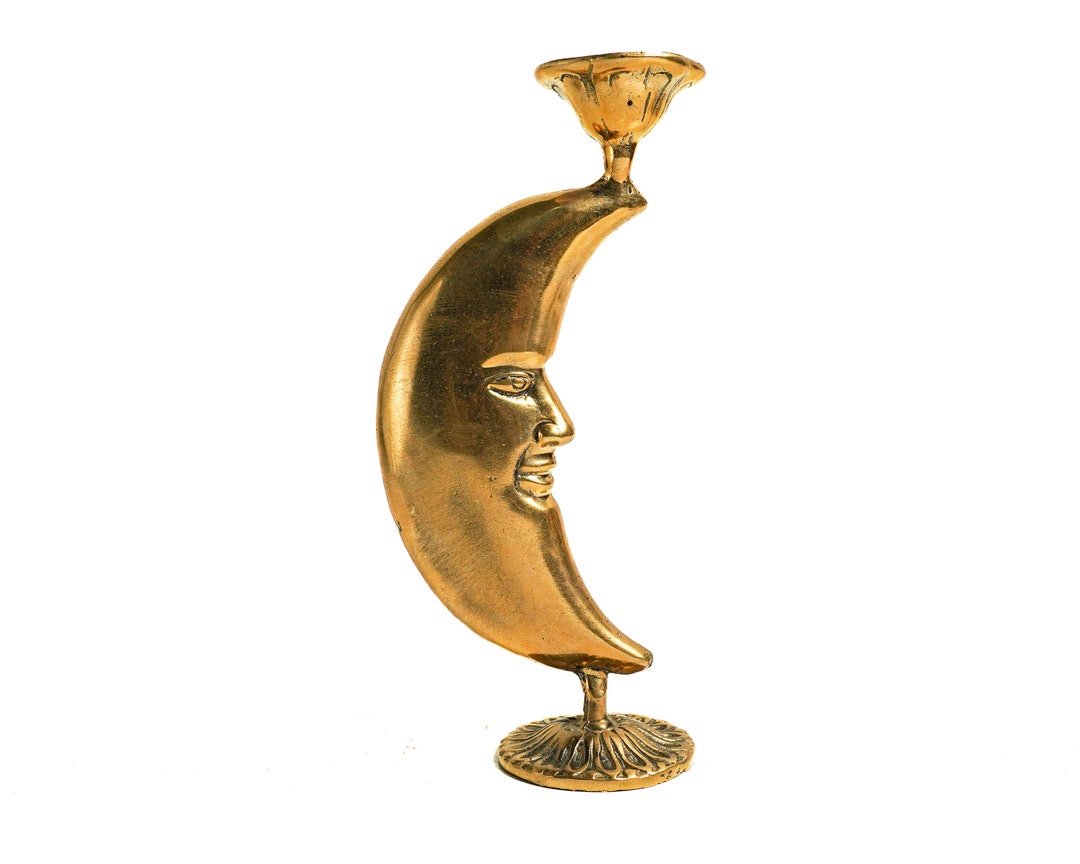 Crescent Candle Holder 7 Inch / 18 Cm, Candle Holder, Housewarming ...